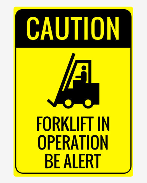 Forklift In Operation Sign | Create Signs