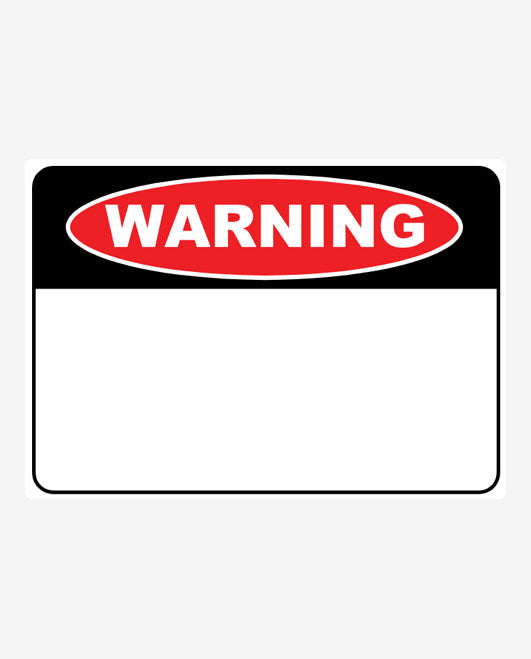 Custom Landscape Warning Sign – Create Signs