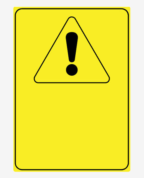 Custom Portrait Warning Sign – Create Signs