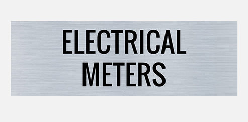 Electrical Meters Indoor Building Sign – Create Signs