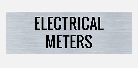 Electrical Meters Indoor Building Sign – Create Signs
