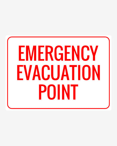 Emergency Evacuation Point Sign | Create Signs