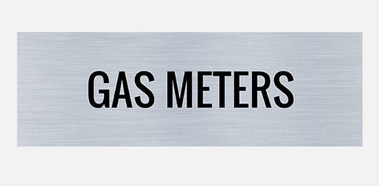 Gas Meters Indoor Building Sign – Create Signs