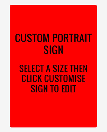 Red Blank Signs – Create Signs