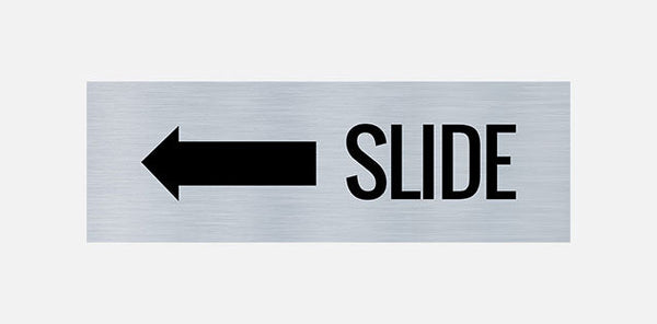Slide Left Door Sign – Create Signs