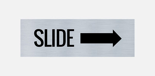 Slide Right Door Sign – Create Signs