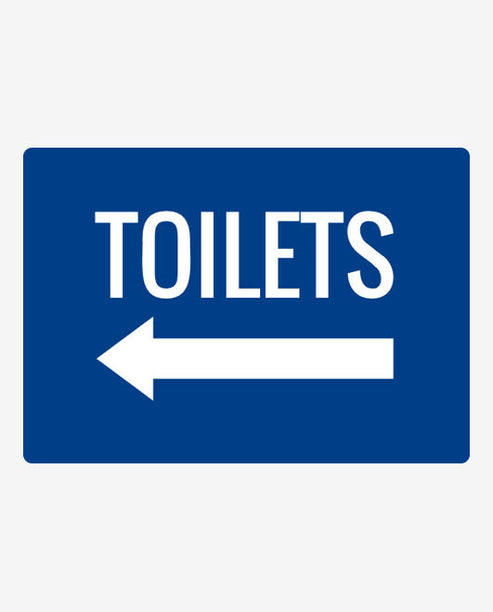 Toilets Left Sign – Create Signs