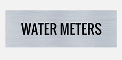 Water Meters Indoor Building Sign – Create Signs