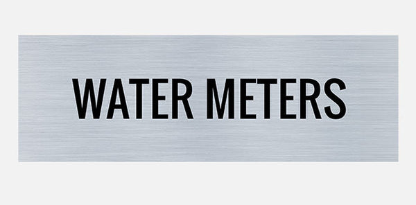 Water Meters Indoor Building Sign – Create Signs